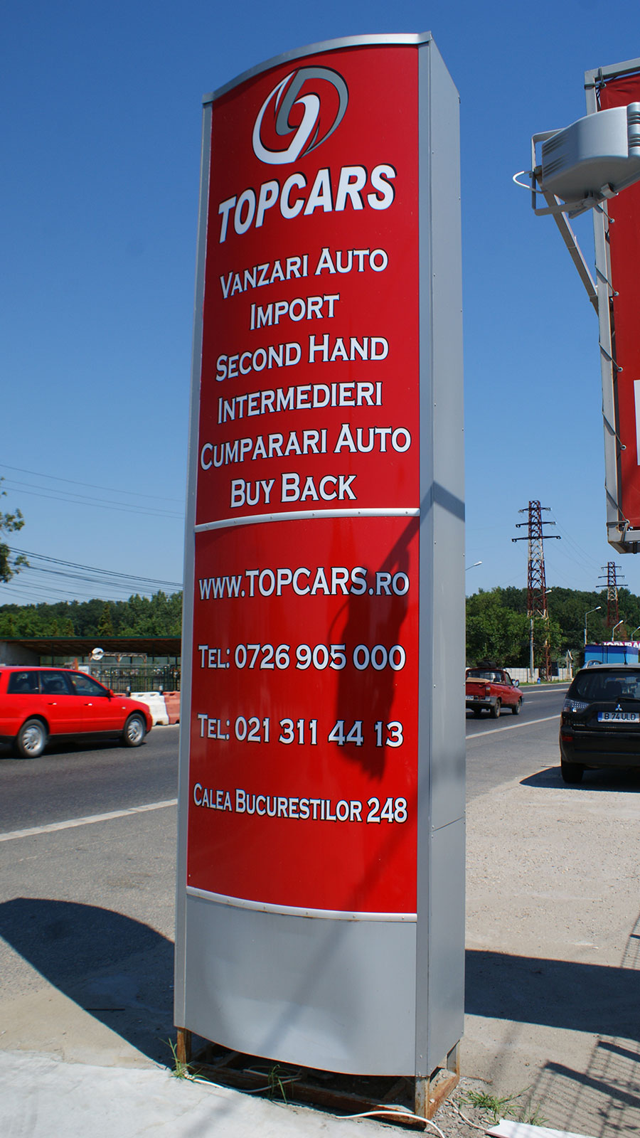 Totem luminos Top Cars - Ama Context Bucureşti